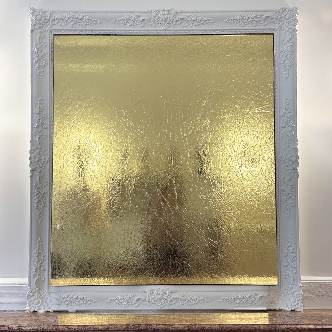 Gold Leaf Effect Stretch Mirror | Luxurious Elegance for your Decor