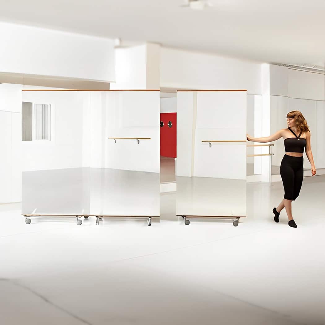 Miroir Mobile - Pratique et polyvalents pour vos espaces sportifs